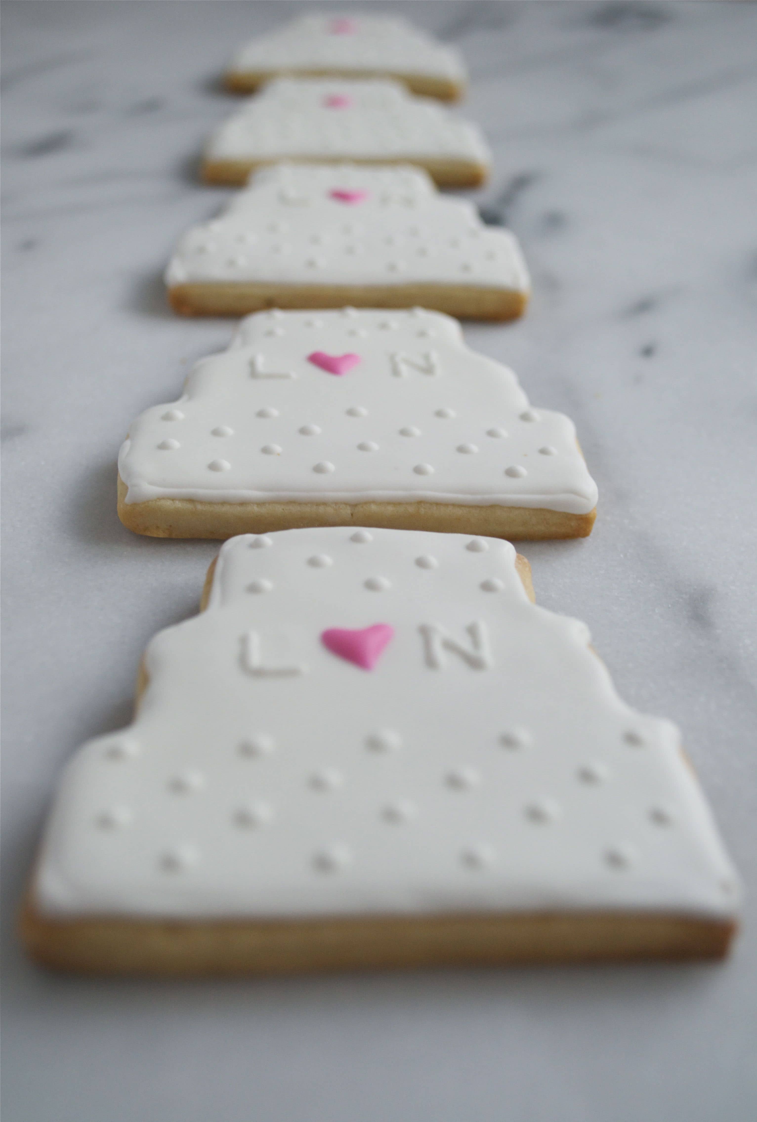 Wedding Cake Sugar Cookies - A Dash of Megnut