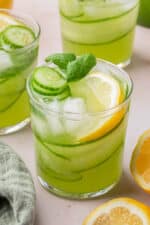 Cucumber Lemonade (only 4 ingredients!)
