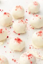 White Chocolate Strawberry Truffles