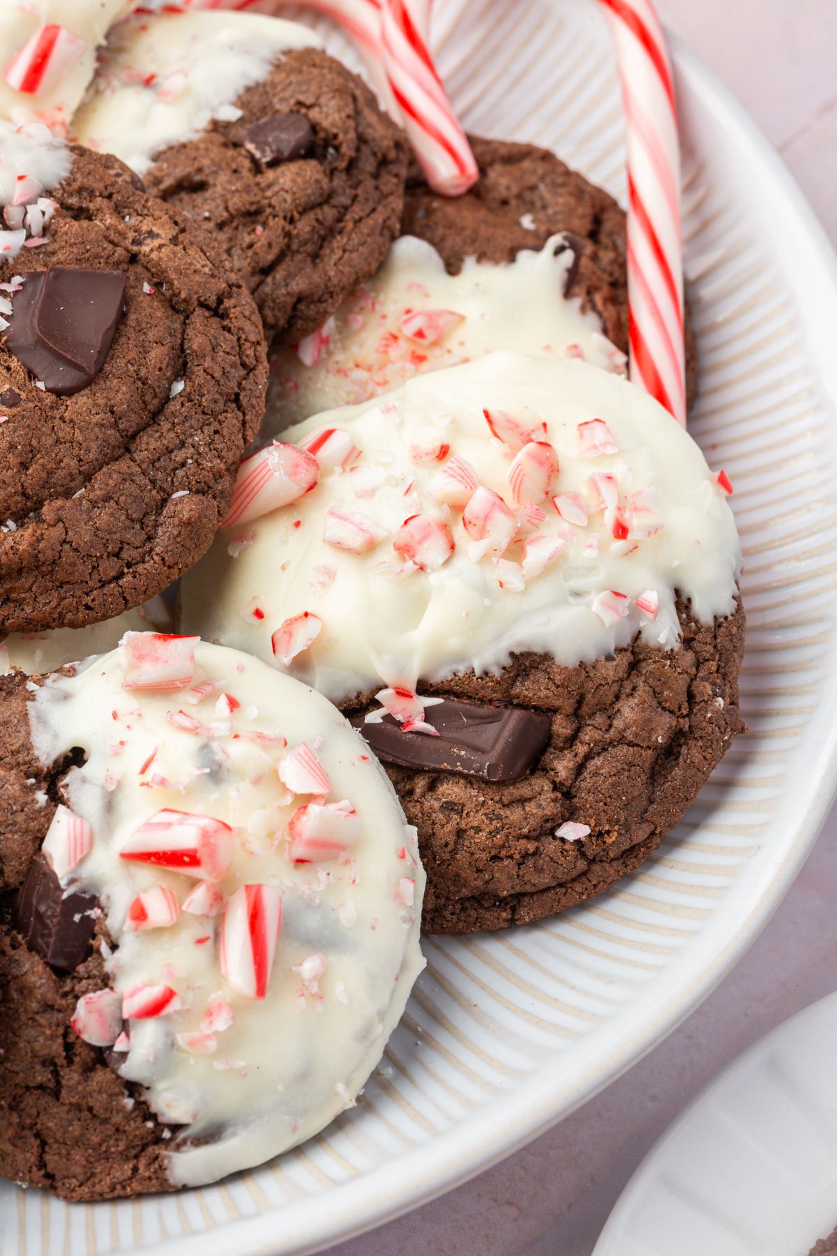 Gluten-Free Chocolate Peppermint Cookies - A Dash of Megnut